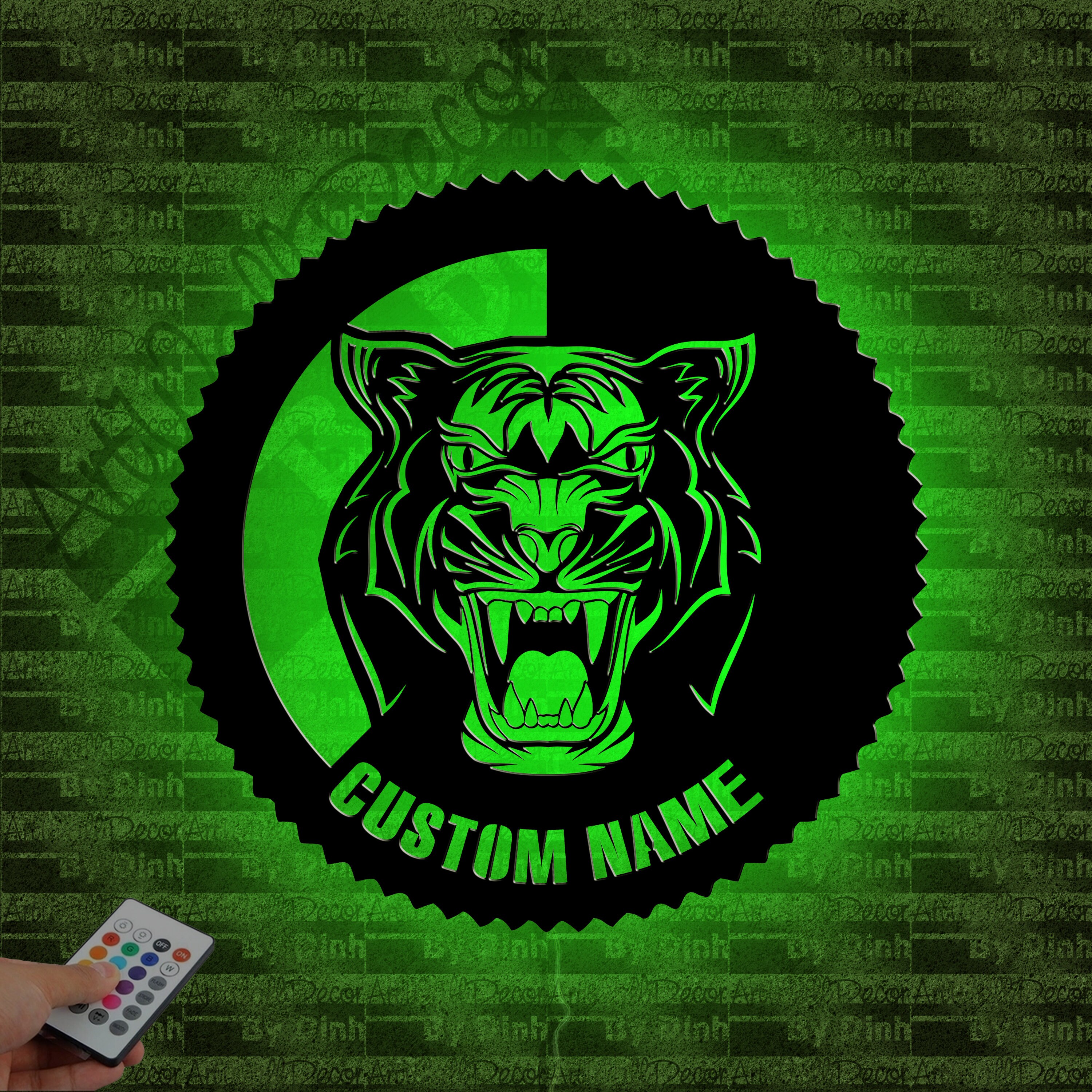 Custom Tiger Metal Wall Art, Tiger Metal Sign, Tiger Metal Wall Decor ...