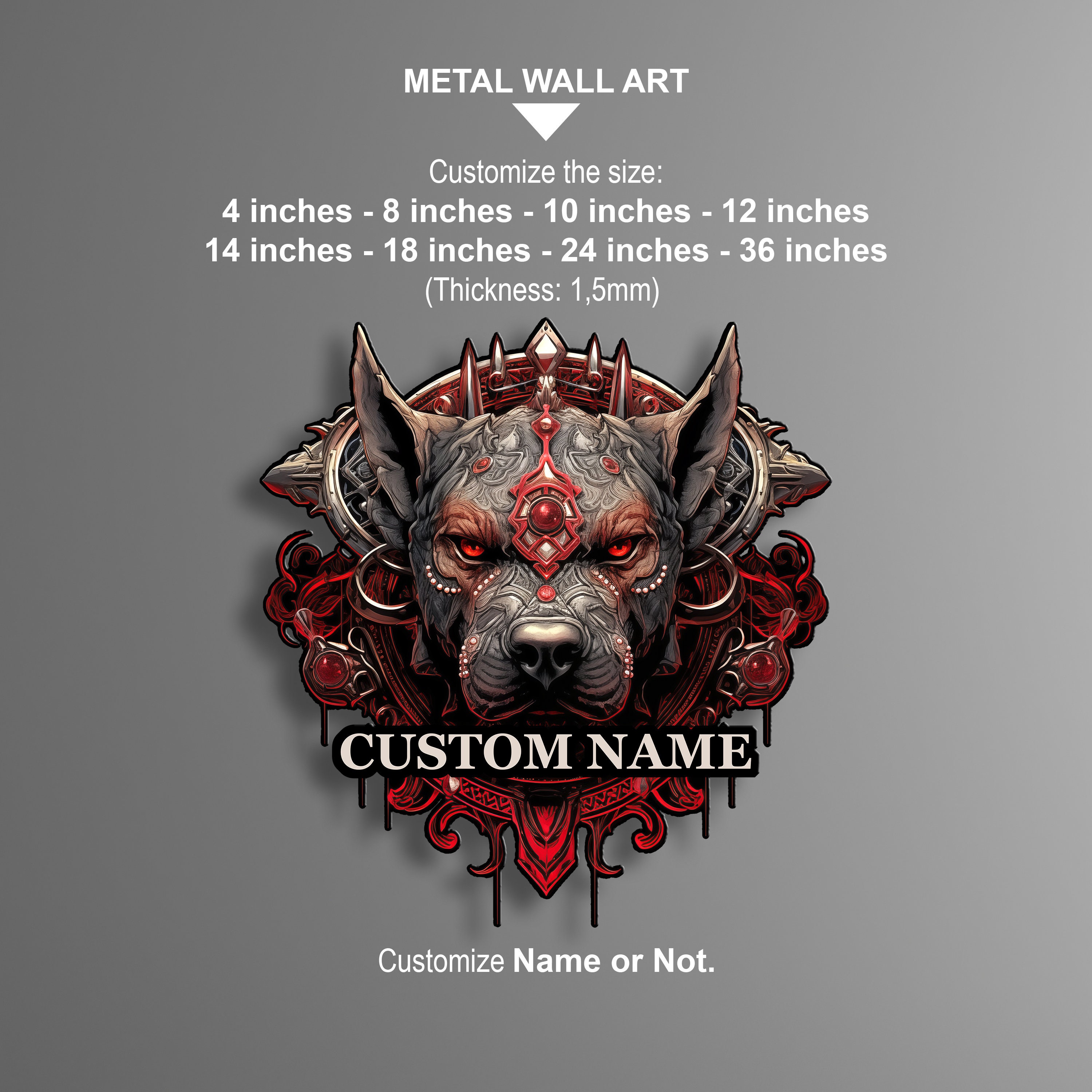 Custom Motorcycle Skull Metal Wall Art Motorcycle Biker Name Sign ...