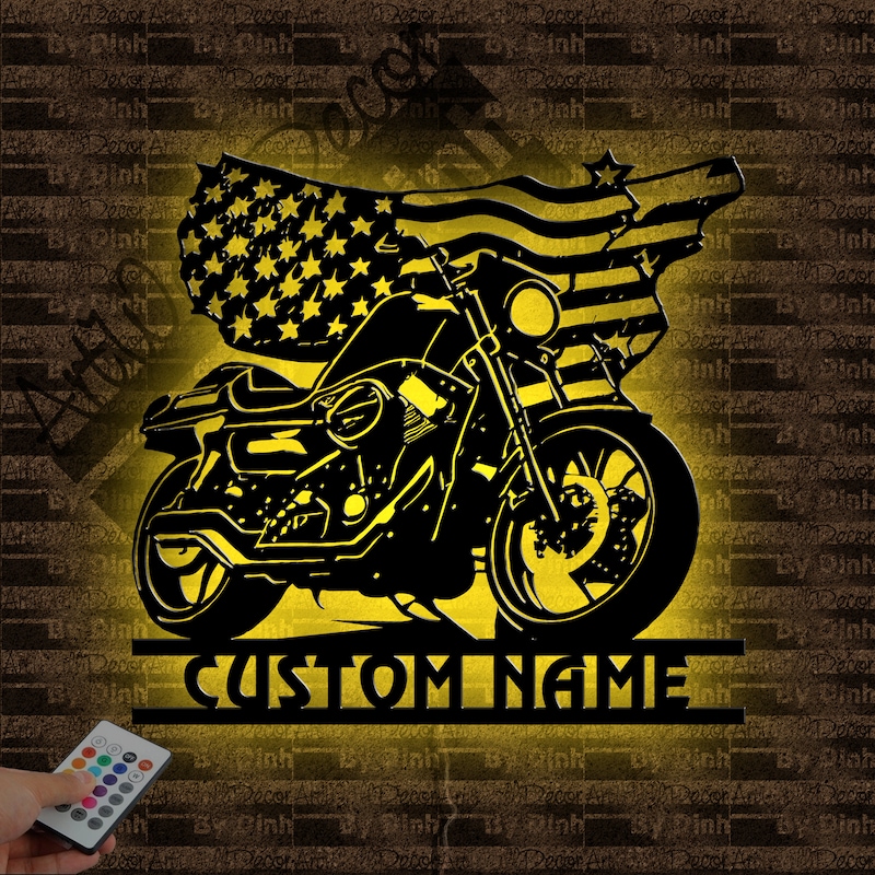 Motorcycle Sign - Etsy