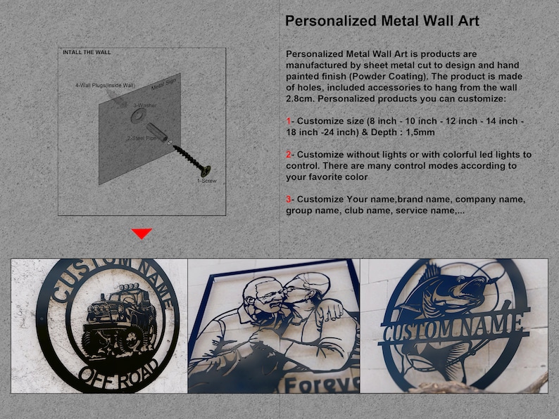 Custom Maine Coon Cat Metal Sign LED Light, Cat Metal Wall Art, Cat ...