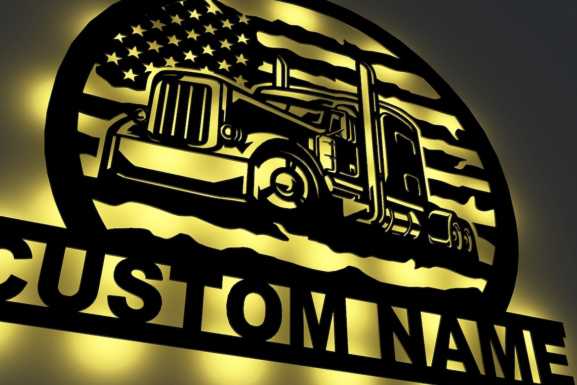 Custom Semi Truck Metal Sign Semi Truck Metal Wall Art Truck - Etsy