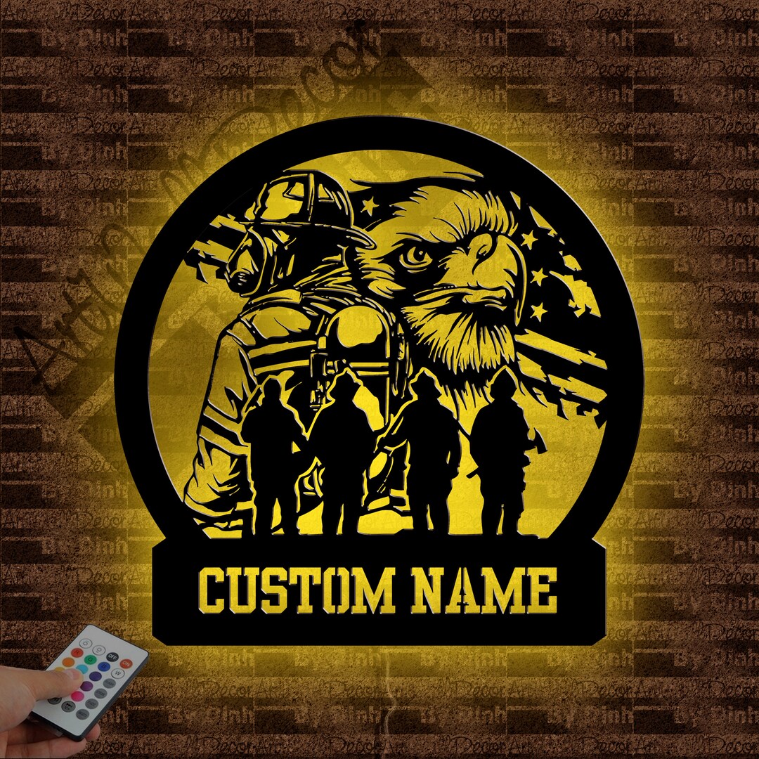 Custom Fireman Metal Sign,fireman Art Wall Decor, Custom Metal Fire ...