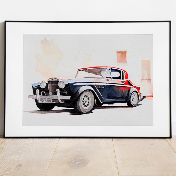 Classic Car Print - Etsy
