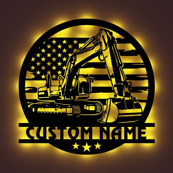 Excavator Sign - Etsy