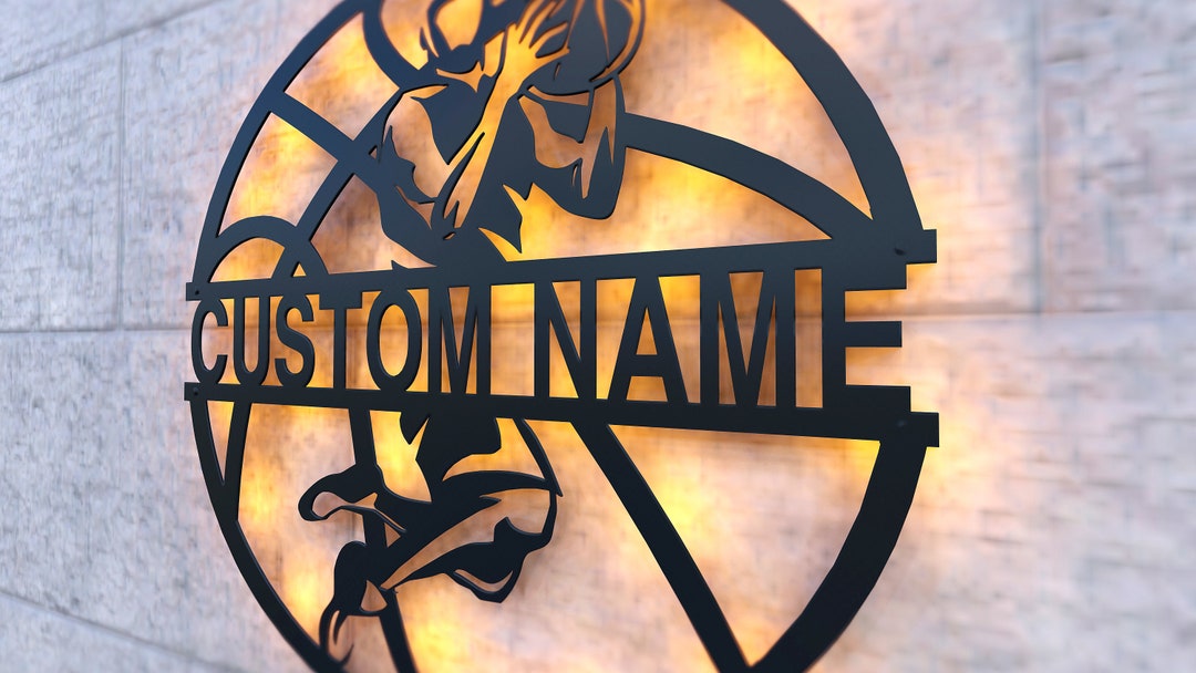 Custom Basketball Metal Wall Art Basketball Metal Sign - Etsy