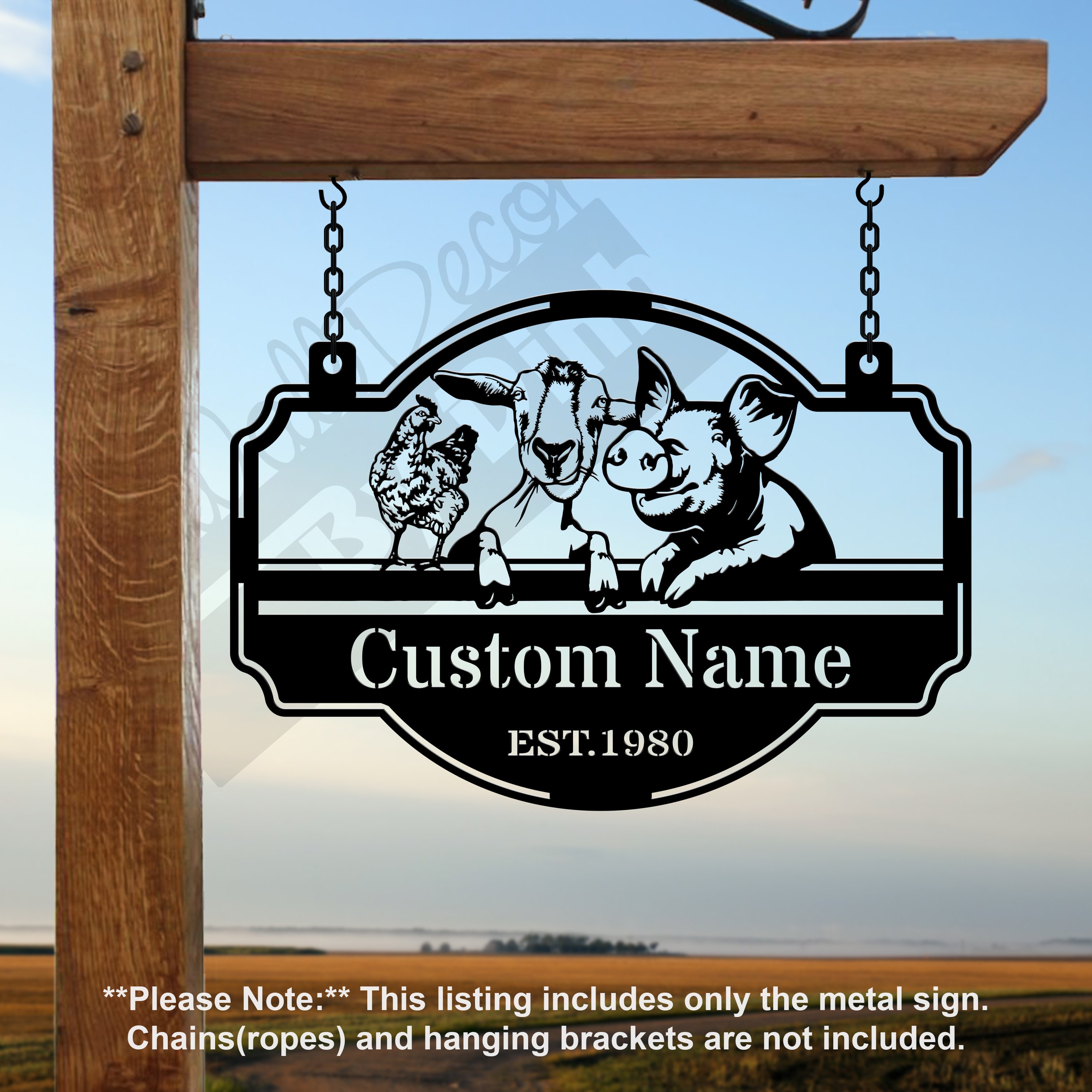 Personalized Farm Metal Sign Ranch Metal Sign Metal Barn Sign Metal ...