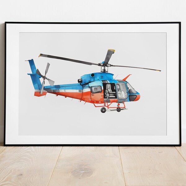 Helicopter Wall Art - Etsy