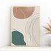 Printable Wall Art Abstract Shapes, Neutral Brown Green Abstract ...