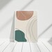 Printable Wall Art Abstract Shapes, Neutral Brown Green Abstract ...