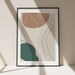 Printable Wall Art Abstract Shapes, Neutral Brown Green Abstract ...