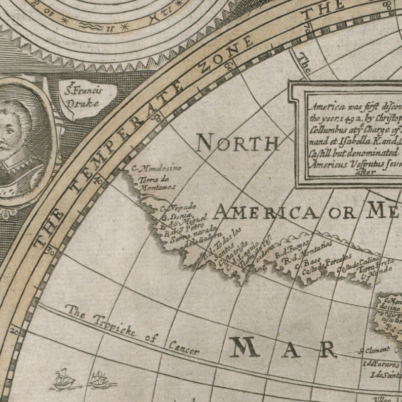 XXL Vintage Map of the World 1656 XXL Old Atlas Antique - Etsy