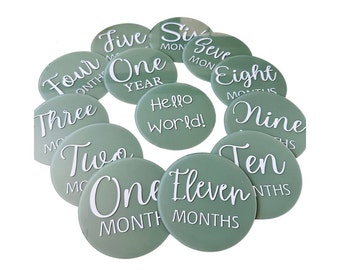 Baby Boy's Milestone Cards woodland Bear Forest - Etsy