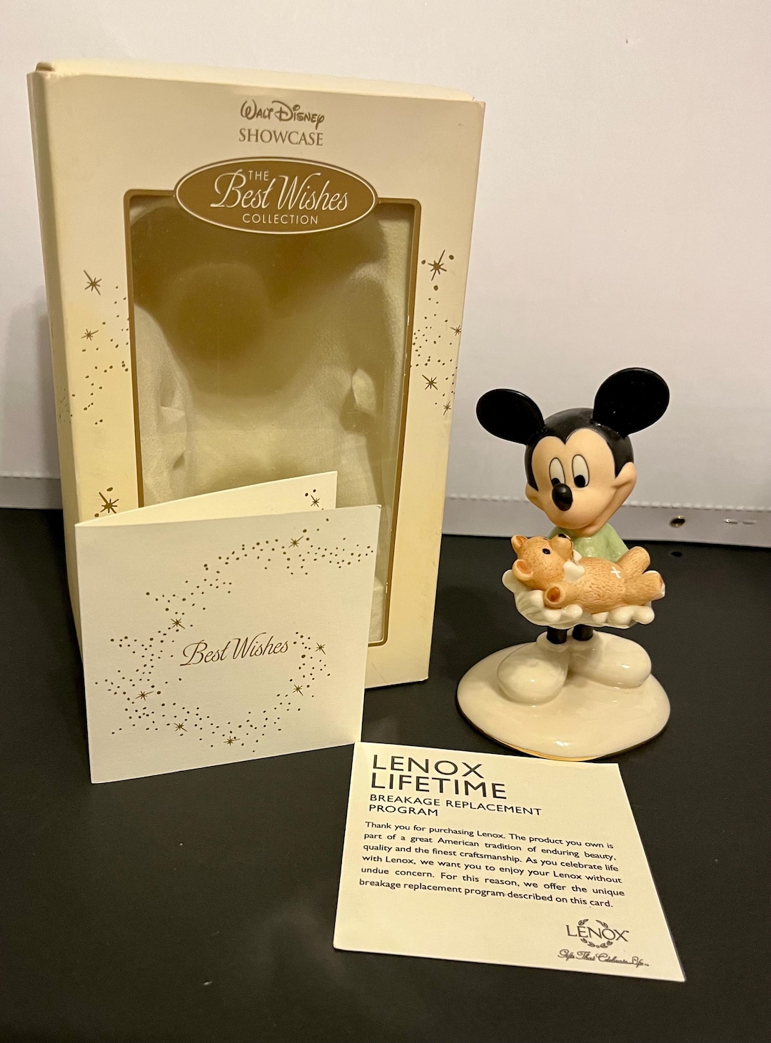 Vintage Disney Lenox Mickey Mouse Porcelain Figurine Mickey's Well ...