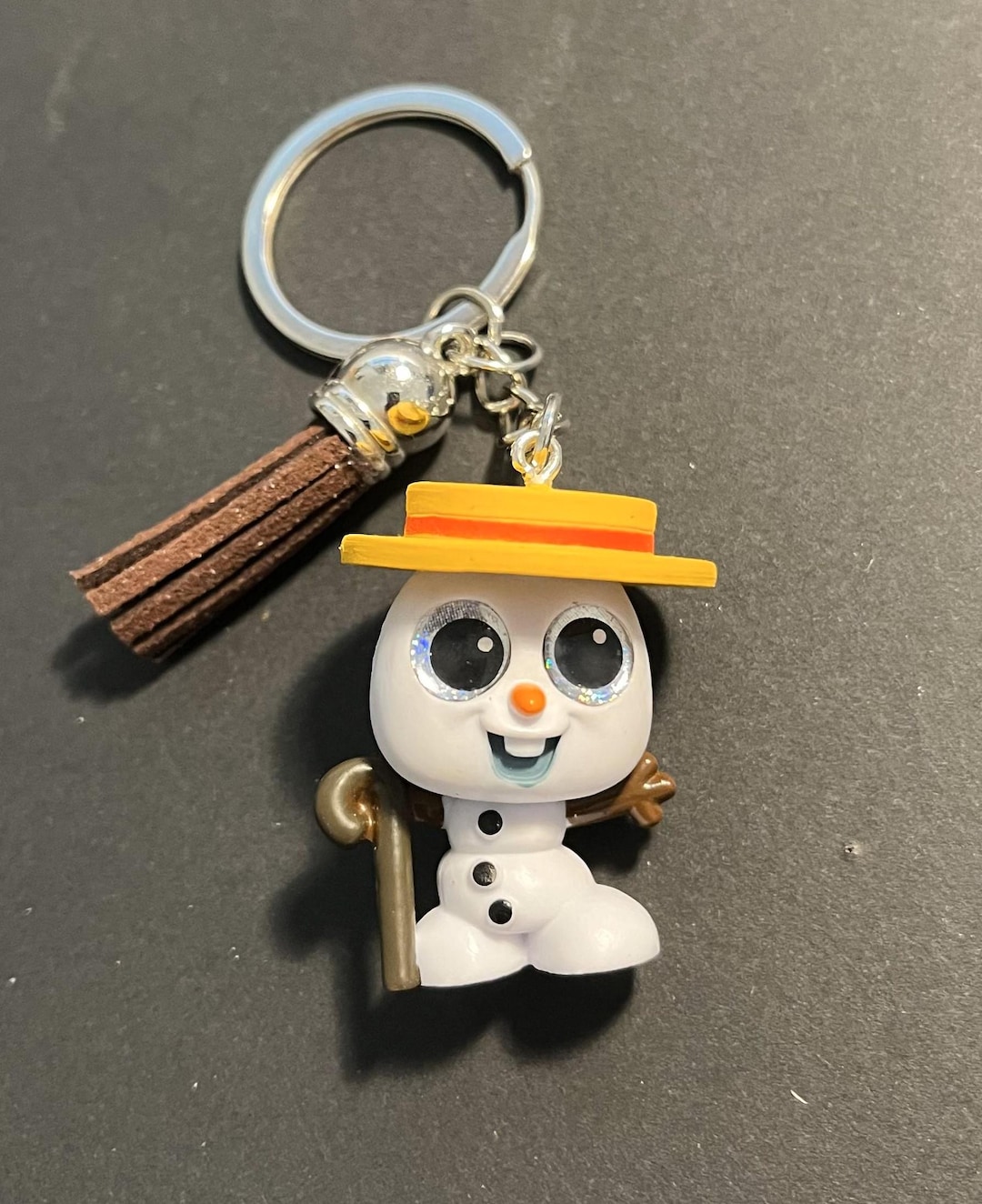 Handmade Disney Doorables Olaf the Snowman Keychain From Frozen - Etsy
