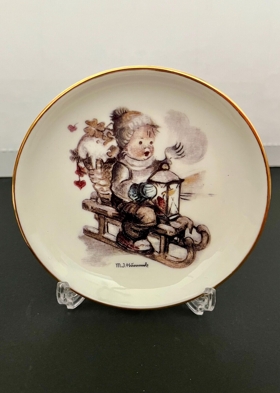 Vintage Hummel Miniature Porcelan Plate. Come With Original Box and ...