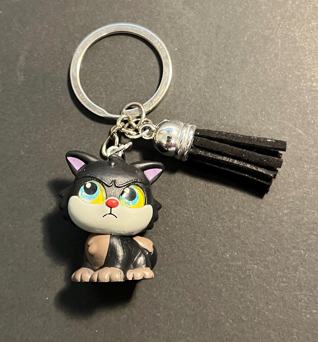Handmade Disney Doorables Lucifer the Cat Keychain From Cinderella - Etsy