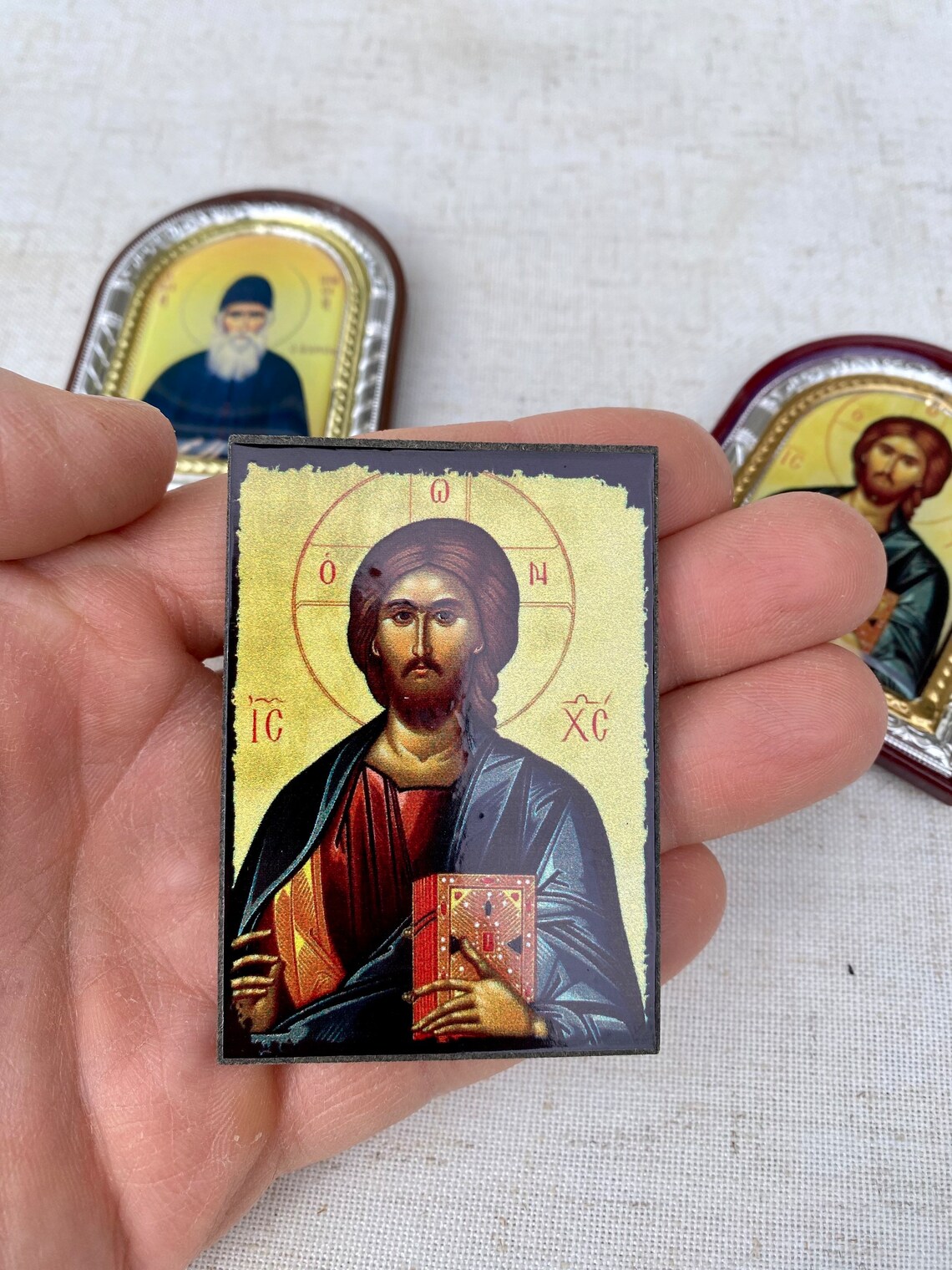 Jesus Christ Orthodox Icon Fridge Magnet Virgin Mary - Etsy