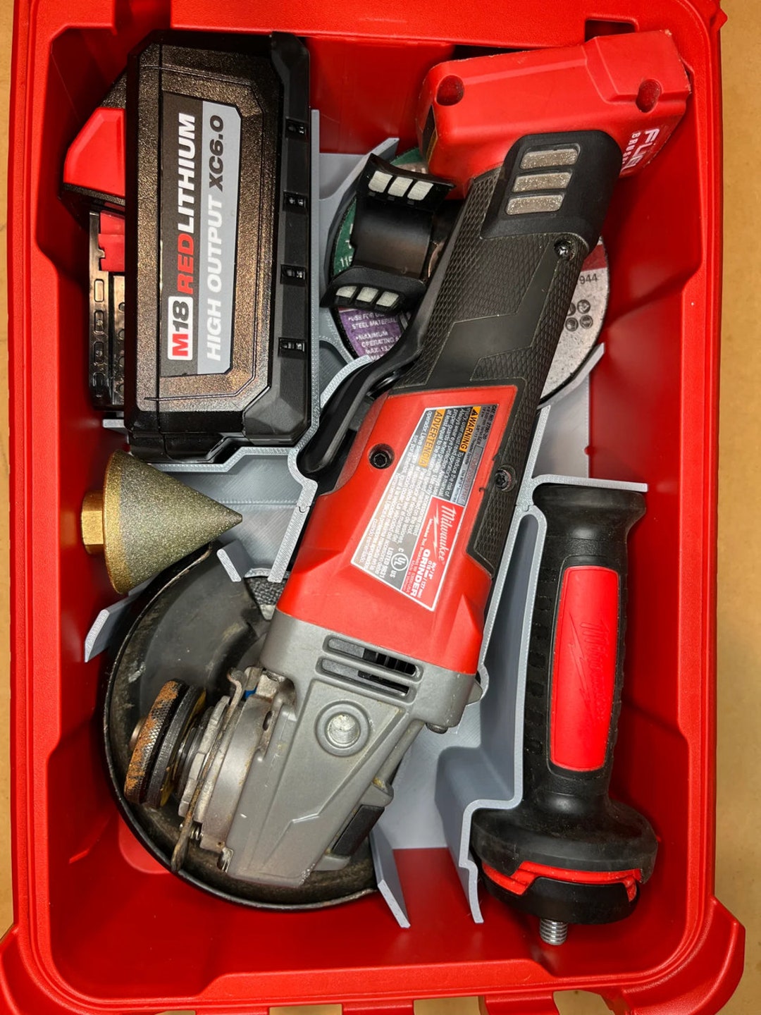 Packout Insert for M18 Fuel 4 1/2 Paddle Switch Angle Grinder MAG ...