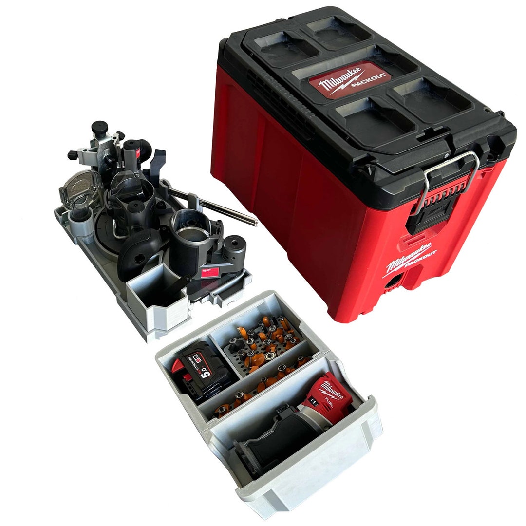 Milwaukee PACKOUT™ Compact Tool Box Insert for M18 FUEL™ Compact Router ...