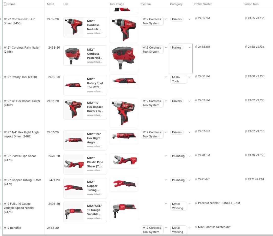 Tool Insert DXF Library Sketch Catalog for Tools Fusion360 Compatible ...
