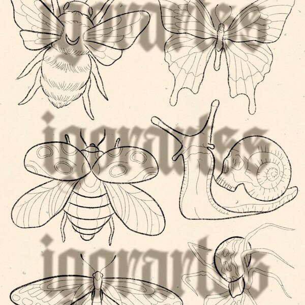 Tattoo Flash Print - Etsy