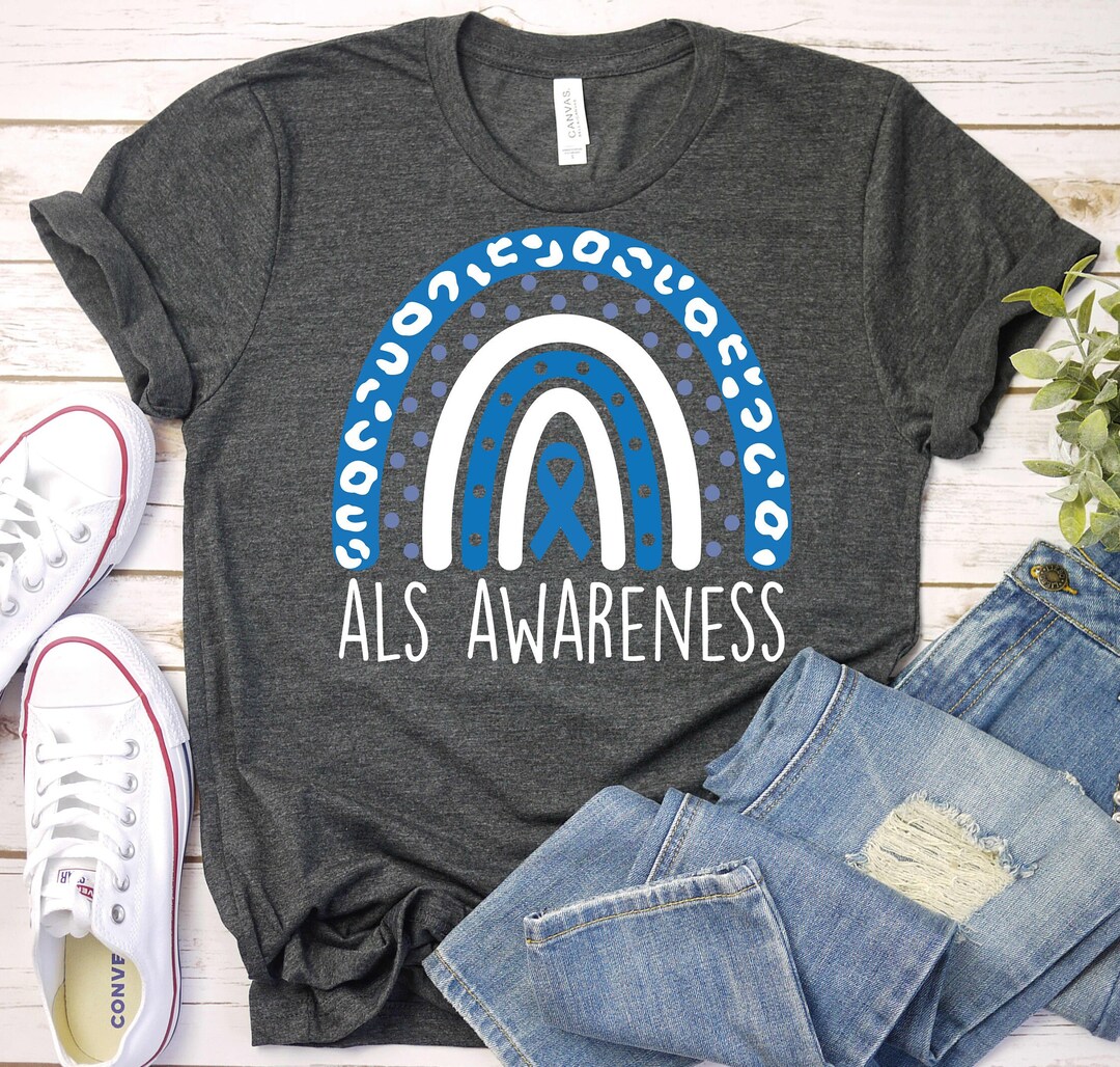 ALS Awareness Month Shirt,als Awareness Rainbow Shirt,amyotrophic ...