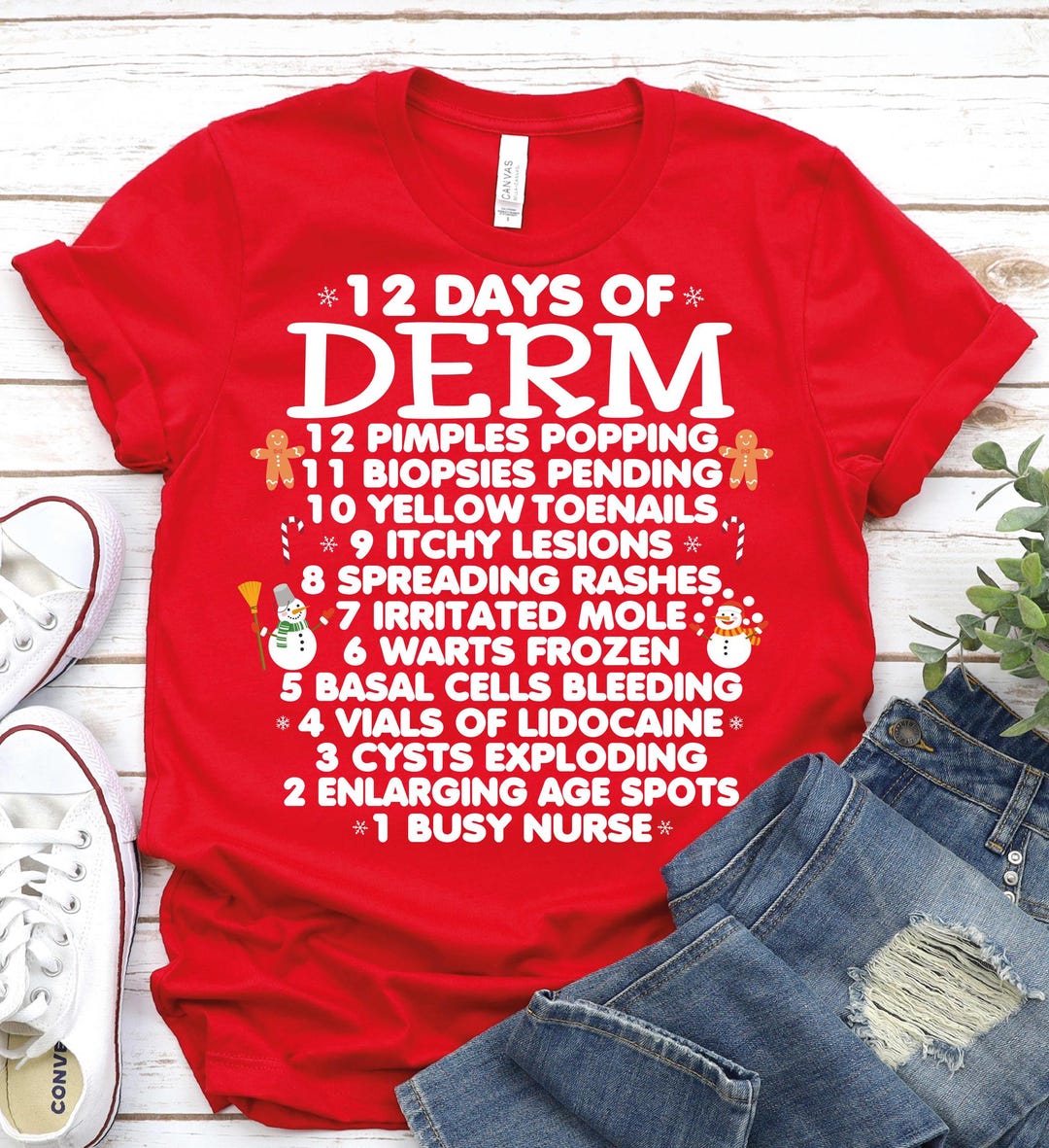 Dermatology Christmas Shirt,dermatologist Christmas Nurse Gift,derm ...