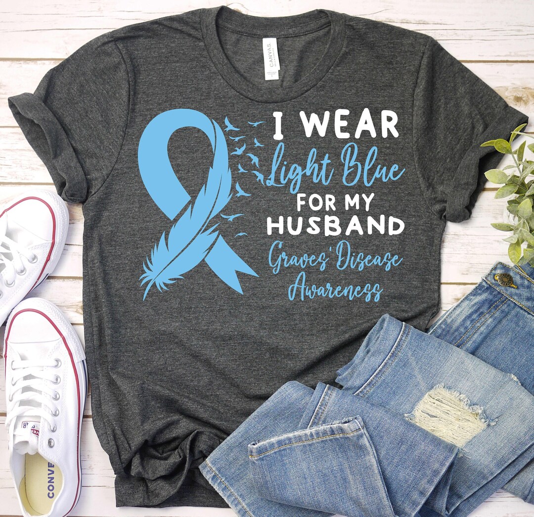Graves' Disease Awareness Shirt,graves Disease Ribbon Shirt,graves ...