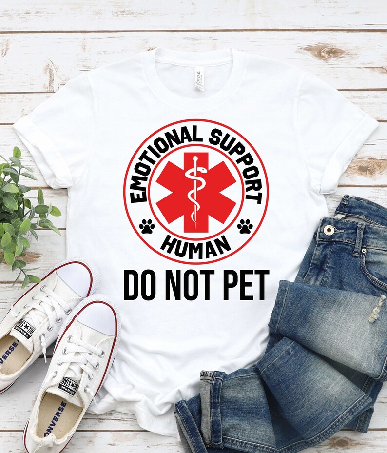 Emotional Support Human Do Not Pet Service Dog Love Humor - Etsy