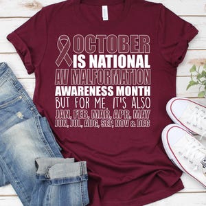 AV Malformation Awareness Shirt,avm Ribbon Shirt,brain Avm Warrior ...