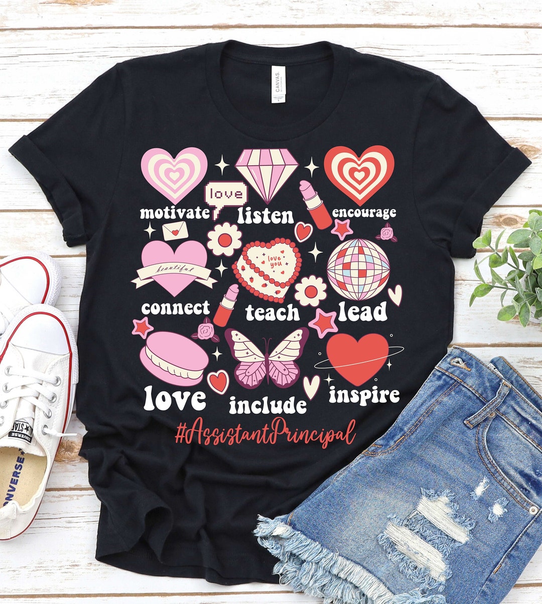 Assistant Principal Teacher Valentine's Day Shirt,assistant Principal ...