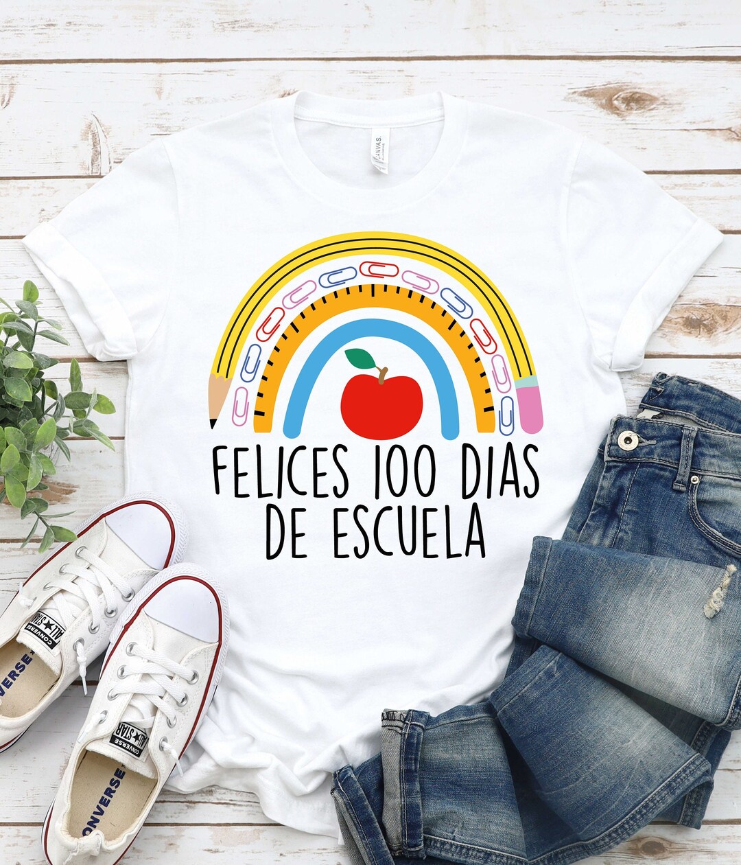 Feliz 100 Dias De Escuela- 100th Day of School Shirt,spanish Happy 100 ...