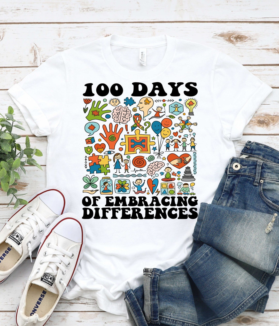 Special Education Teacher 100 Days of School Shirt,groovy Autism 100th ...