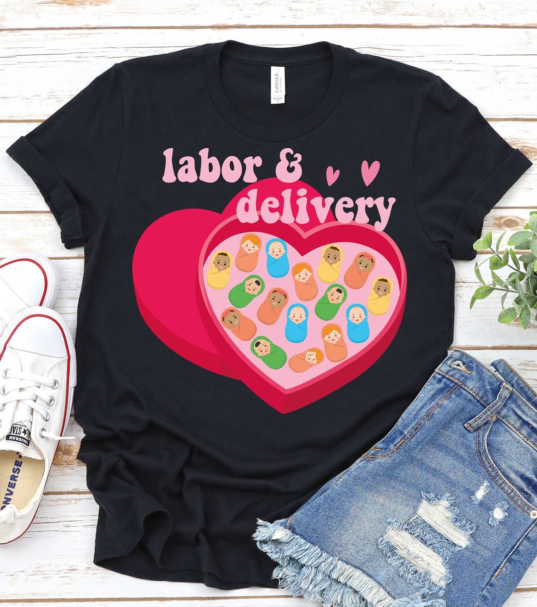 Labor and Delivery Nurse Valentine's Day Shirt,l and D Valentines Shirt ...