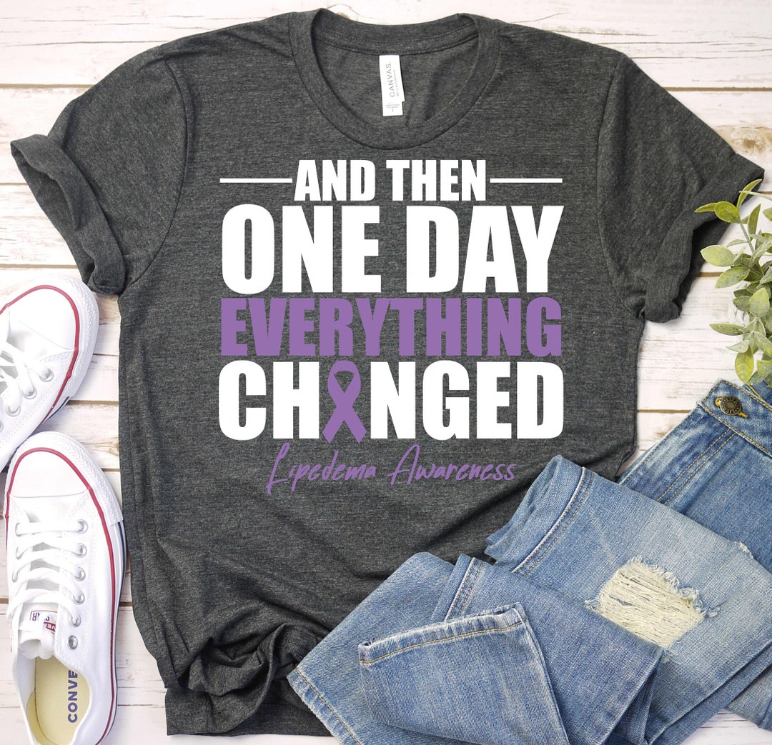 Lipedema Awareness Shirt, Lipedema Awareness Purple Ribbon Shirt ...