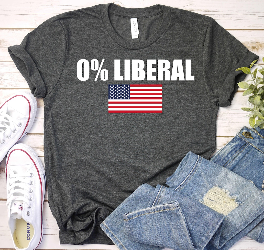 0% Liberal - Republican Shirt, Republican Gift,conservative Shirt ...