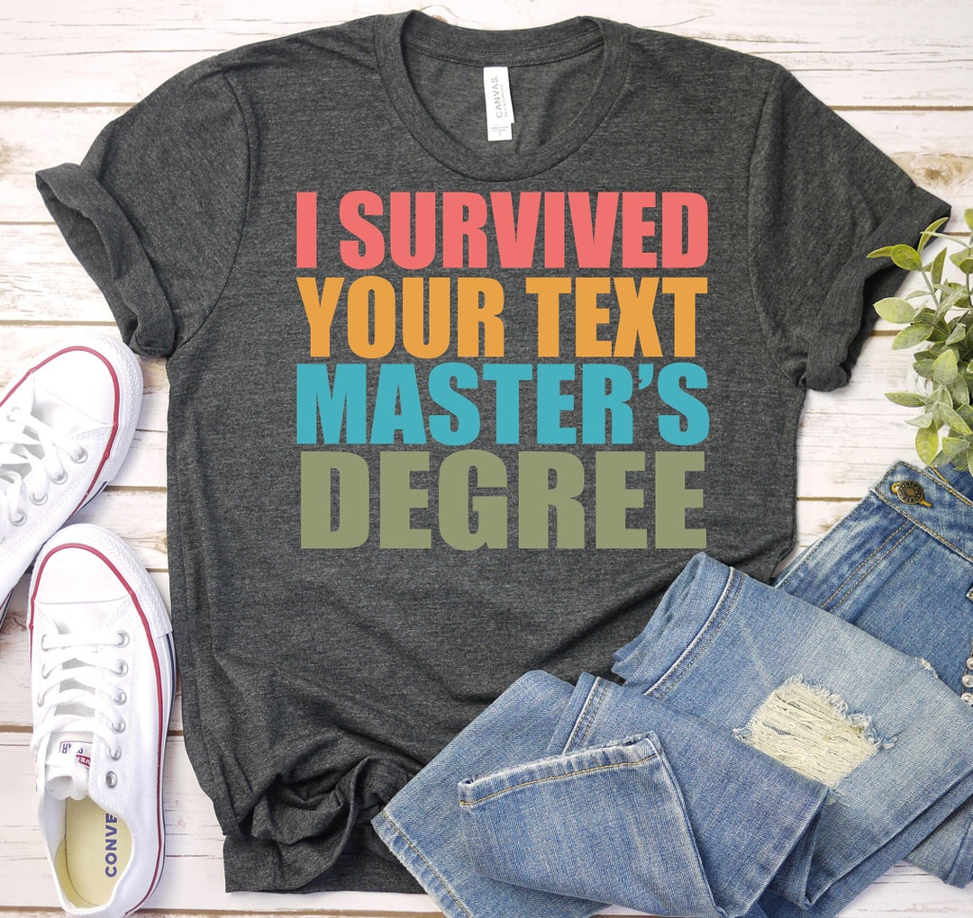 Master's Degree Graduation Shirt,custom Masters Degree Shirt,graduation ...