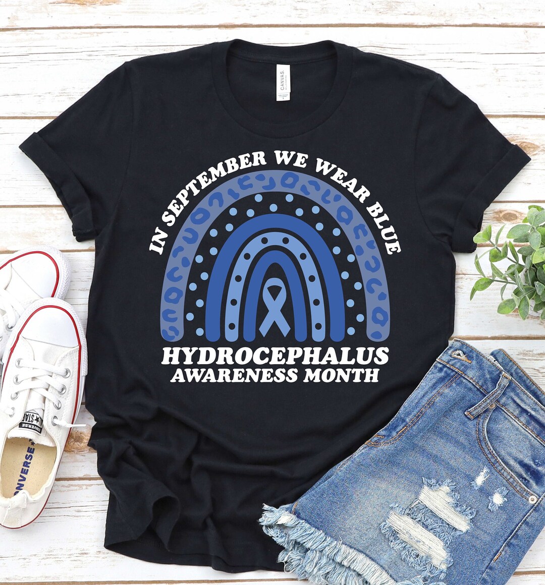 In September We Wear Blue - Hydrocephalus Awareness Shirt,hydrocephalus ...