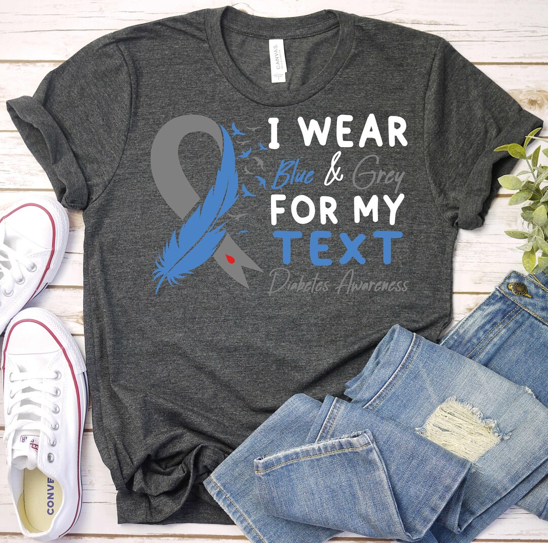 Diabetes Awareness Shirt,custom Diabetes Support Squad Shirt,diabetic ...