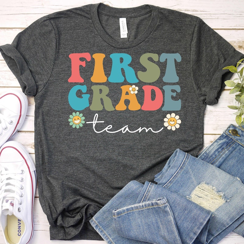 1st Grade Teacher Shirt - Etsy