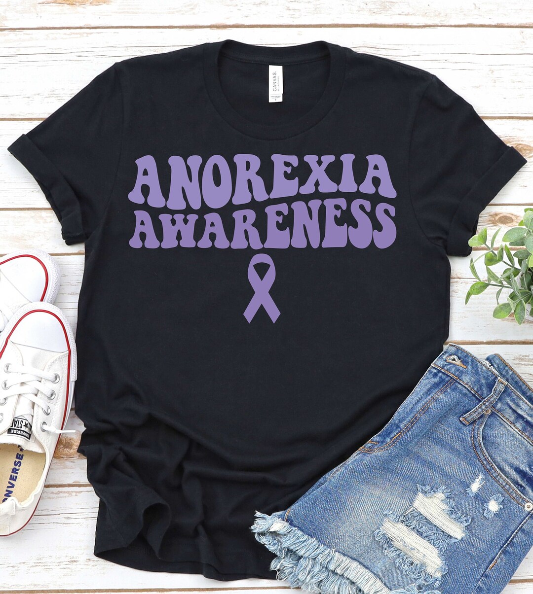 Anorexia Awareness Shirt,groovy Anorexia Shirt,anorexia Support Shirt ...