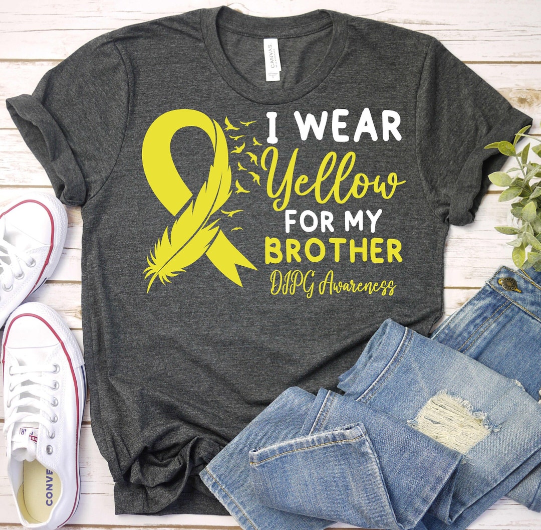 DIPG Awareness Shirt,childhood Brain Cancer Shirt,dipg Support Brother ...