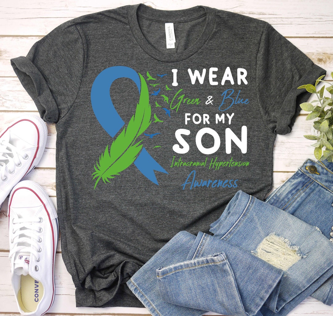 Intracranial Hypertension Awareness Shirt,iih Ribbon Shirt,iih Support ...