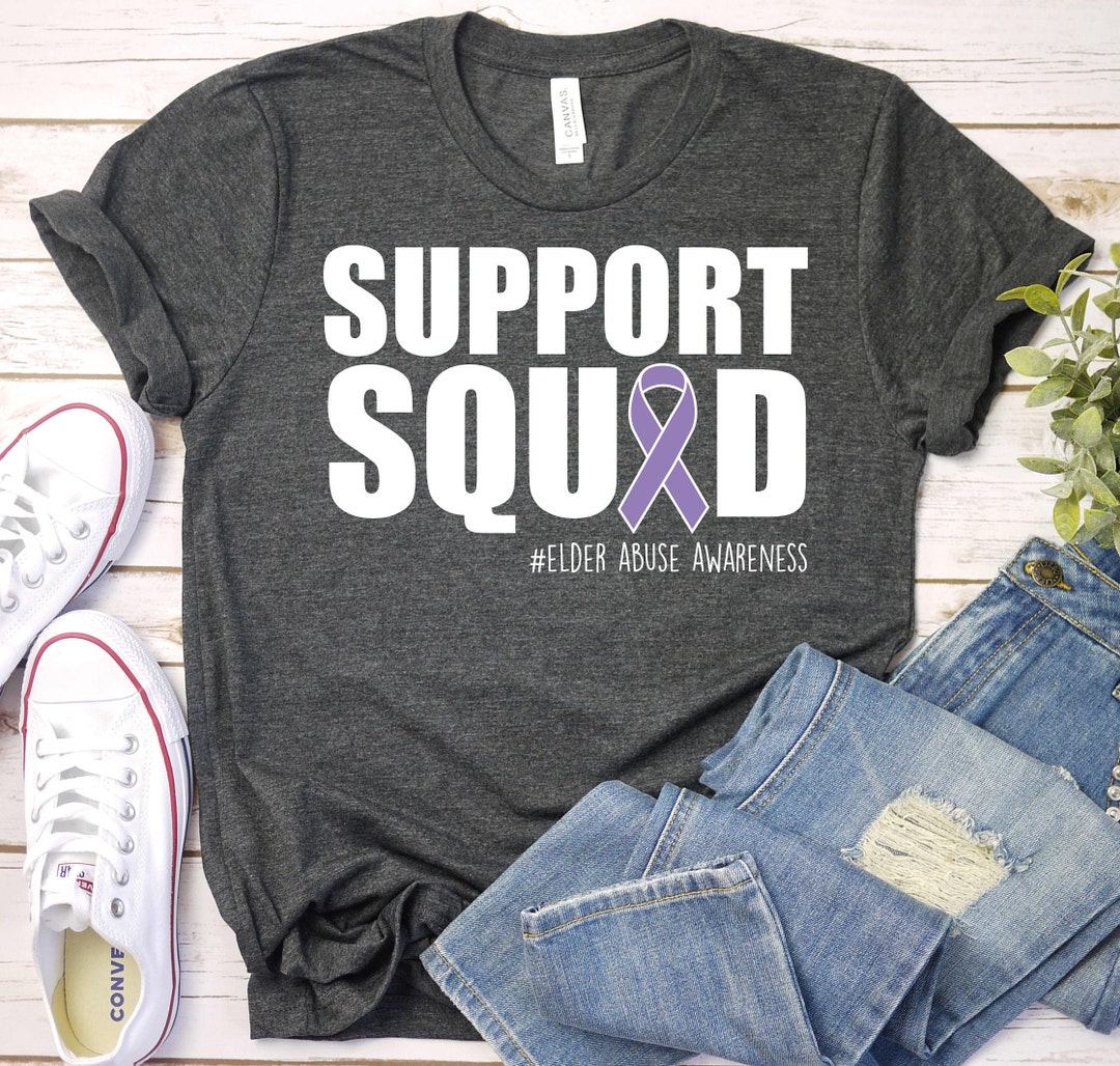 Elder Abuse Awareness Shirt, Elder Abuse Related Purple Ribbon Shirt ...
