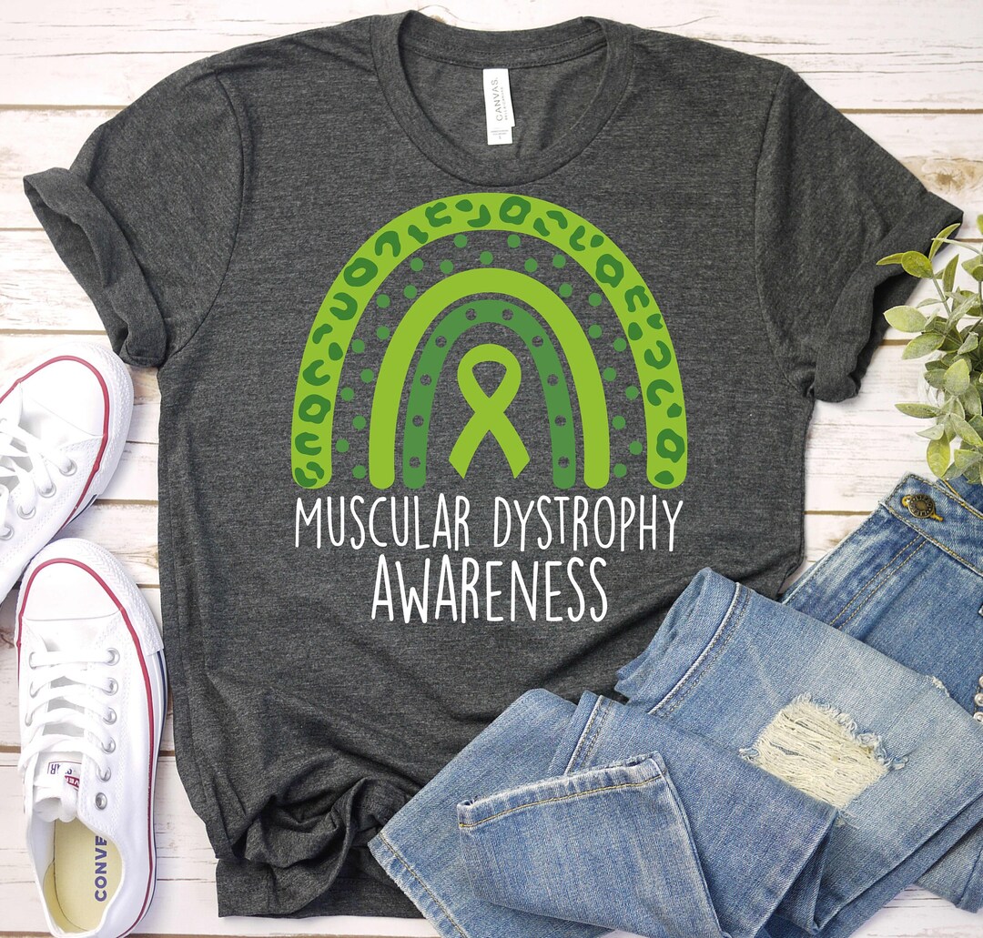 Muscular Dystrophy Awareness Shirt,muscular Dystrophy Green Ribbon ...