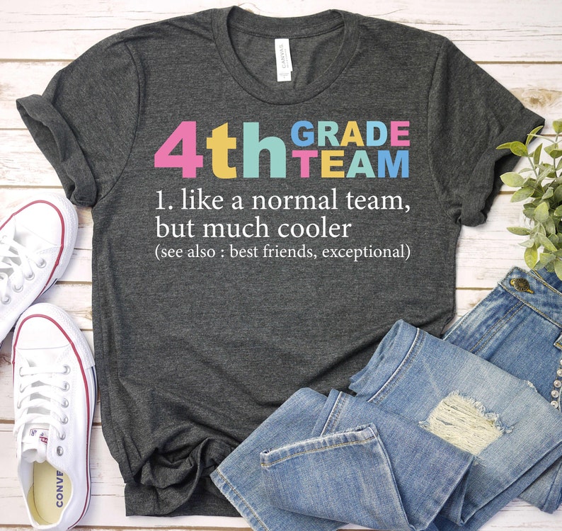 4th Grade Teacher Shirt Teacher Shirts 4th Grade Team Back - Etsy