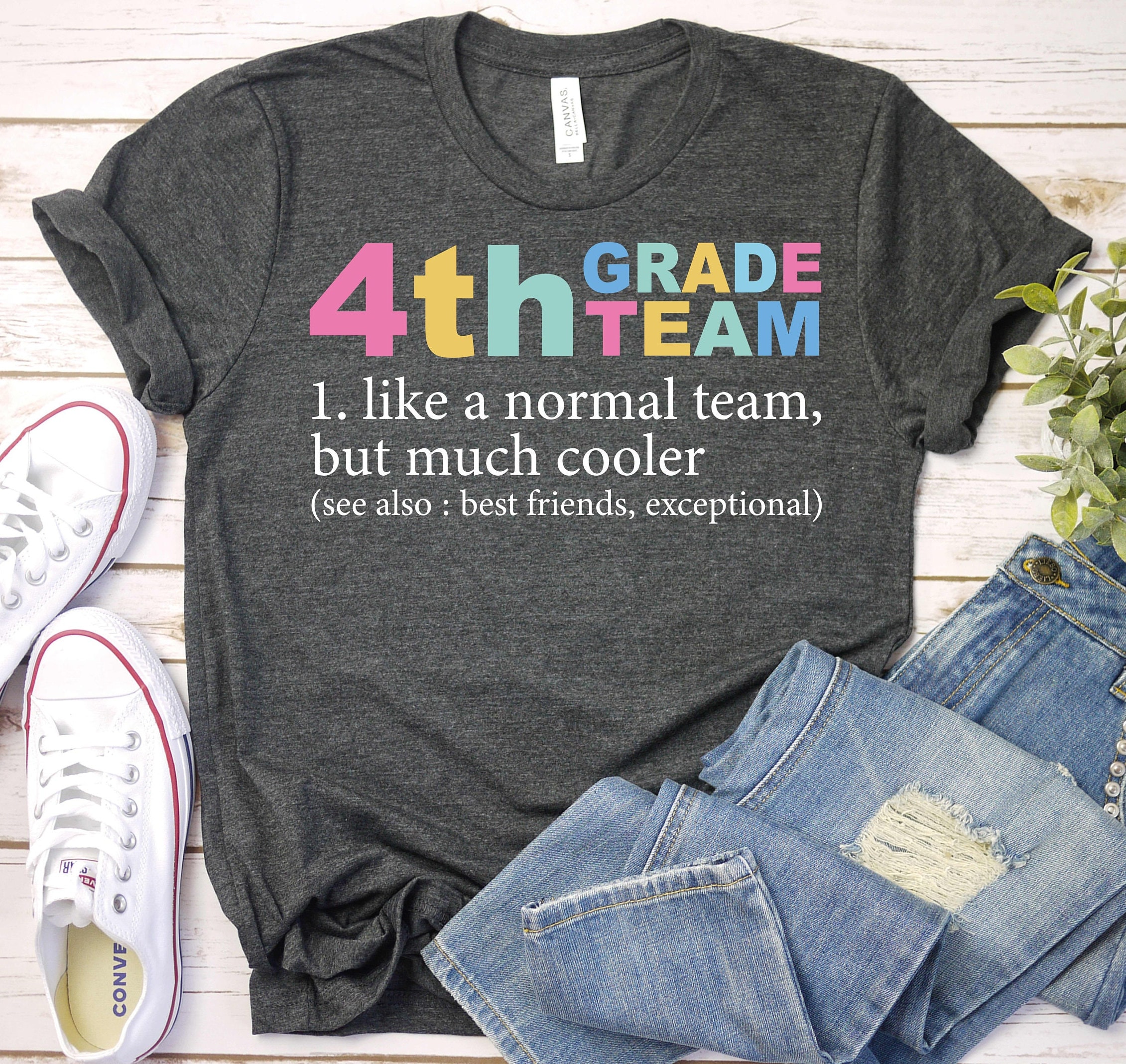 4th Grade Teacher Shirt Teacher Shirts 4th Grade Team Back - Etsy