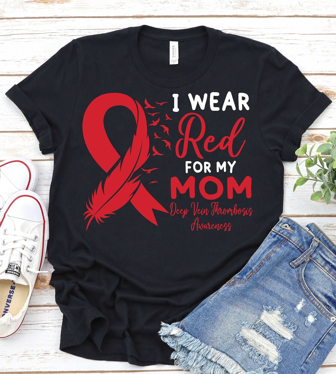 Deep Vein Thrombosis Awareness Shirt, DVT Awareness Ribbon Shirt,deep ...