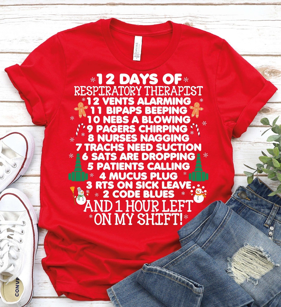 Respiratory Therapist Christmas Shirt,pulmonologist Xmas Shirt,lung ...