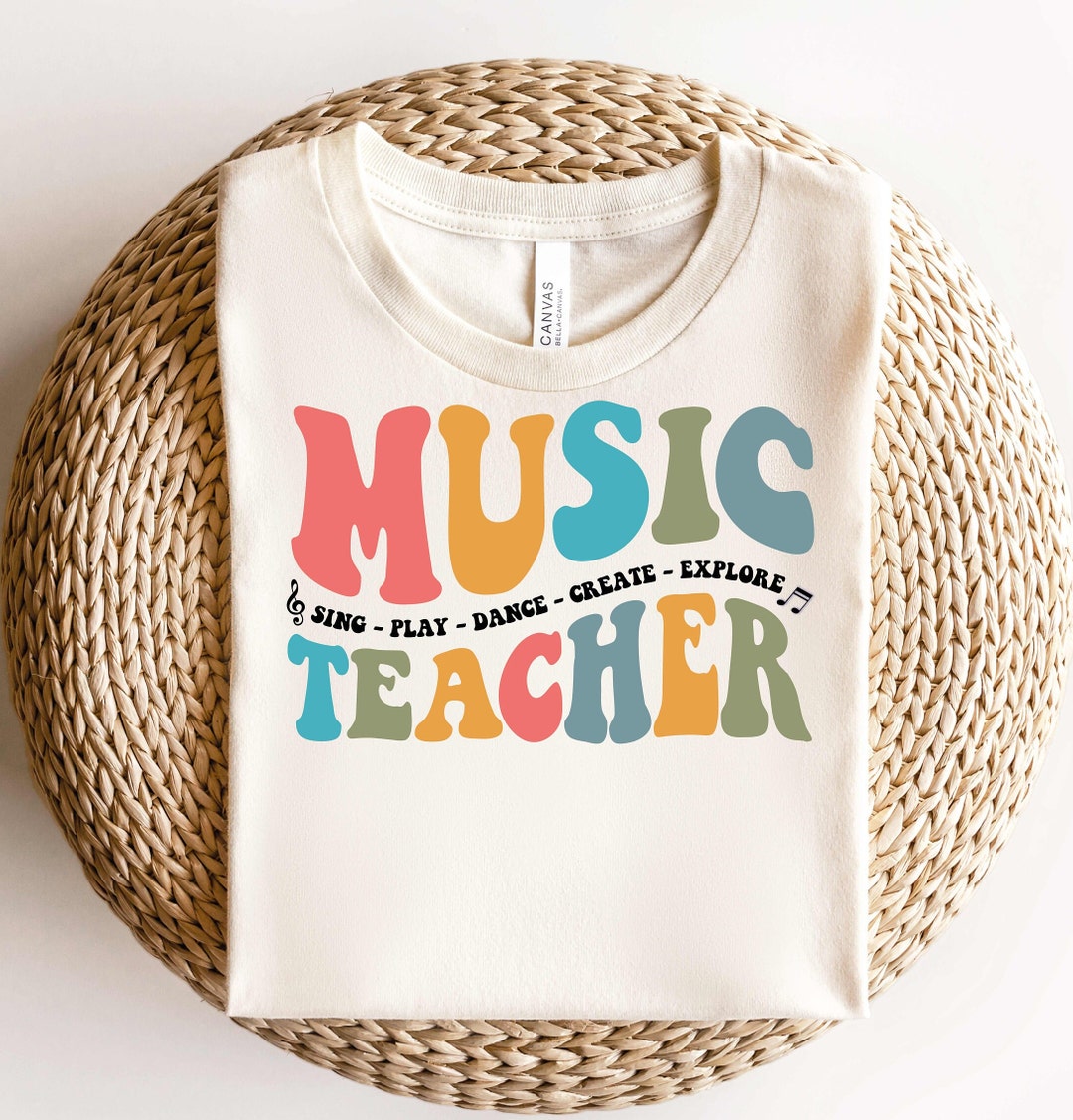 Music Teacher Shirt,retro Music Teacher Shirt,back to School Shirt ...